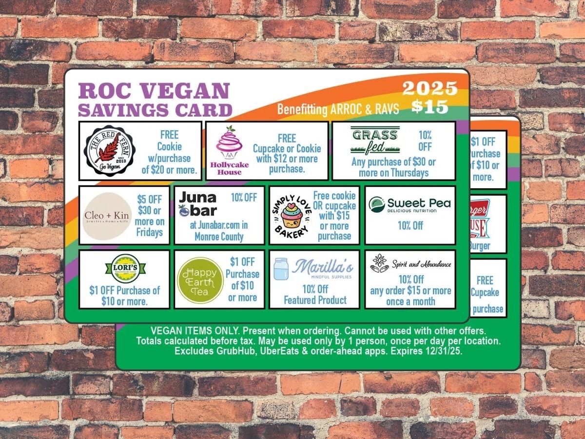2025 Roc Vegan Savings Card